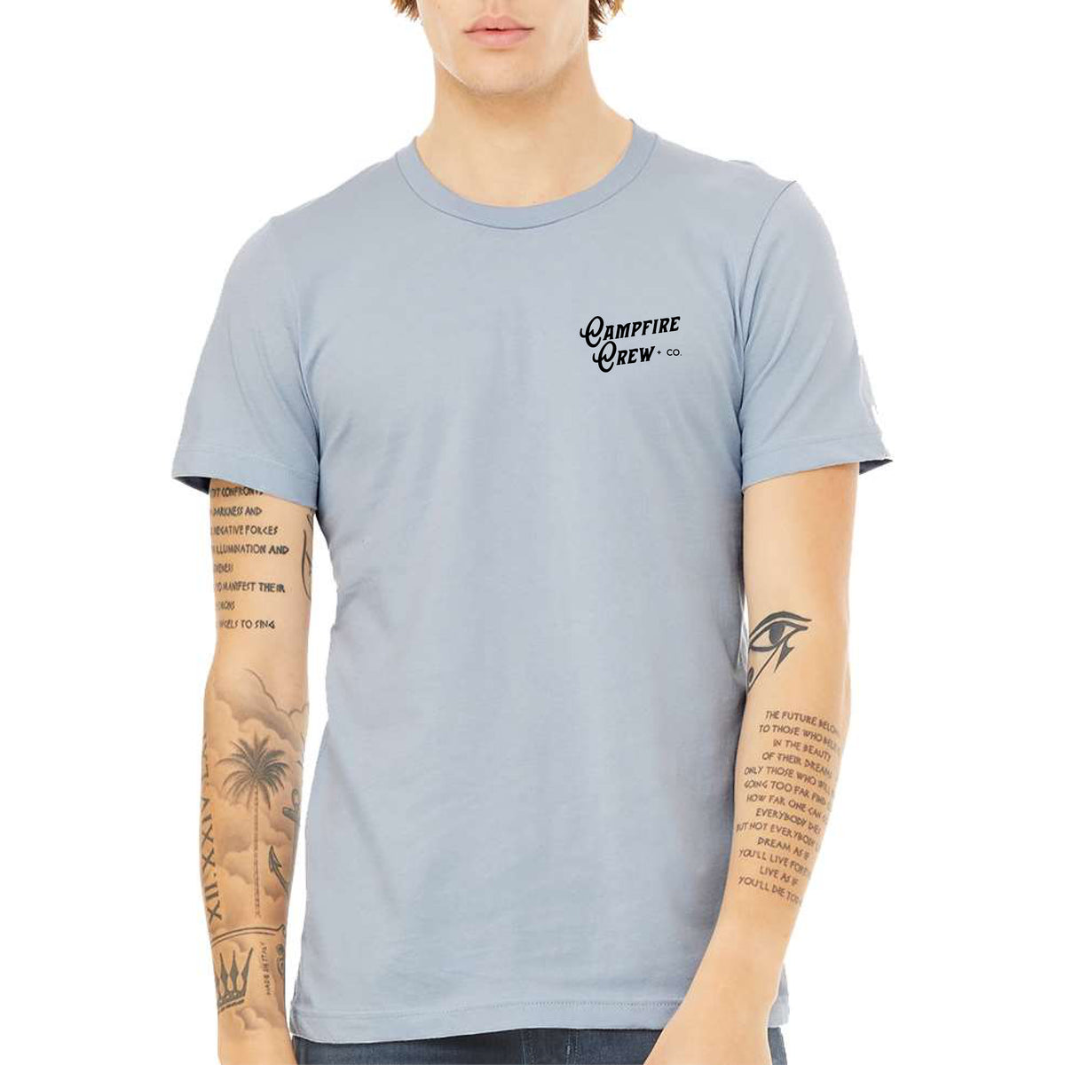 Bonfires & Buddies Crew T-Shirt – That Embroidery Place and Design