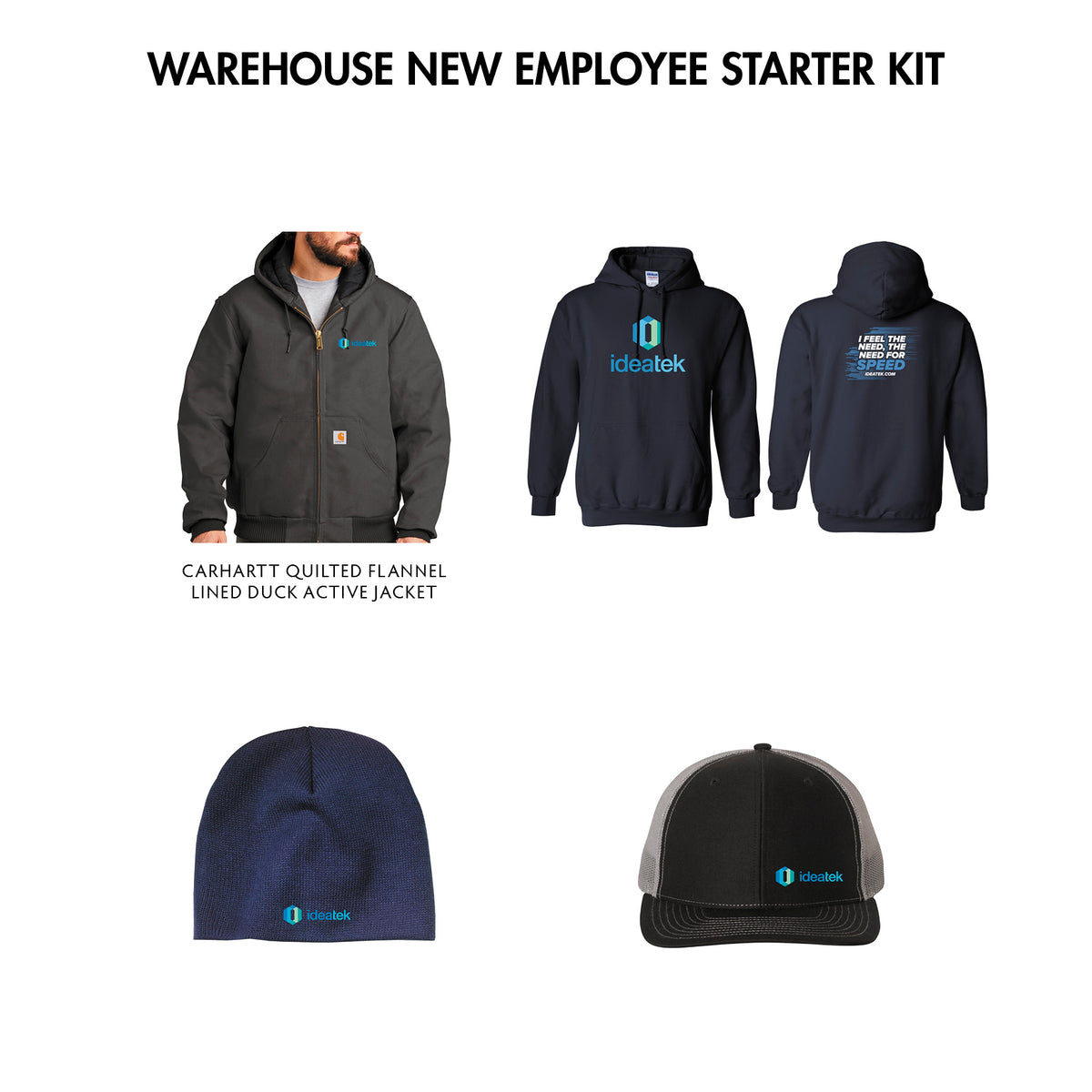 Ideatek Warehouse new employee starter kit – That Embroidery Place and ...